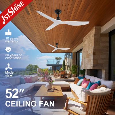 China 52 Inches Low Noise DC Ceiling Fan with Smart Remote Control and 6 Speed Choice for sale