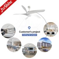 China 62-inch 5 ABS Blade Plastic Ceiling Fan with LED Light and DC Motor for sale