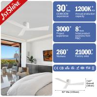 China 52 Inch Low Profile Ceiling Fan with DC Motor and Lower Noise for Quiet Operation for sale