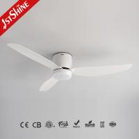 China 52 Inch Low Profile DC Motor Plastic Ceiling Fan with Flush Mount Design for sale