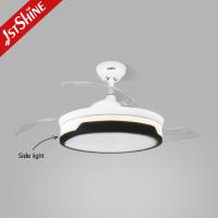 China 220V 3 Plastic Blades AC Motor Retractable Ceiling Fan With Side Light for sale