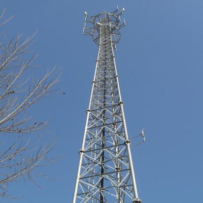 China Factory Price 60m Self Supporting Telecom Steel Tower Customized 3-Leg Tubular for sale