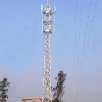 China Steel Telecom Antenna Mobile Tower 45m Galvanized Tubular Lattice for sale