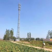 China 30m Wireless Communication Tower Galvanized Steel Painting Telecommunication for sale