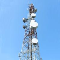 China 70m 4 Legged Lattice Steel Towers Microwave VHF And GSM Antenna for sale