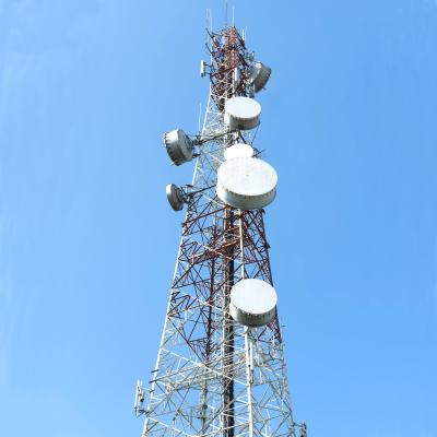 China 70m 4 Legged Lattice Steel Towers Microwave VHF And GSM Antenna for sale