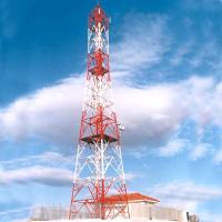 China 15m Angle Steel Rooftop Antenna Tower Color Powder Coating for sale