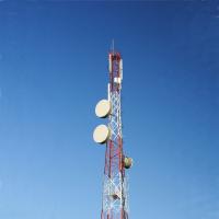 China Galvanized Telecom Antenna Tower 4 Platforms With Mounting Brackets for sale