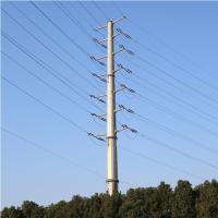 China Guangxin Q235B or Q345B Galvanized Electric Power Pole 30m 40m for sale