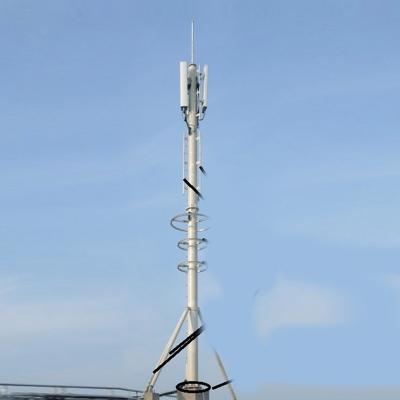 China 10m To 60meters Telecommunication Steel Mono Pole Tower for sale