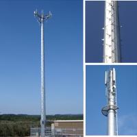 China Single Pipe Telecommunication Steel Monopole Antenna Tower for sale