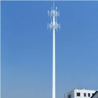 China Single Tube Steel Self Supporting Single Pole Radio WiFi Monopole Tower for sale