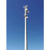 China Single Tube 30m Telecom Monopole Tower Galvanized Steel Q235B for sale