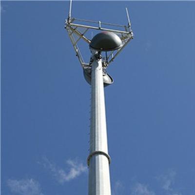 China Q235B Q345B Galvanized Steel Monopole Tower Manufacturer for sale