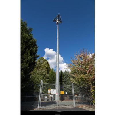 China 25m Steel Monopole Communication Tower Q235B Q345B Material for sale