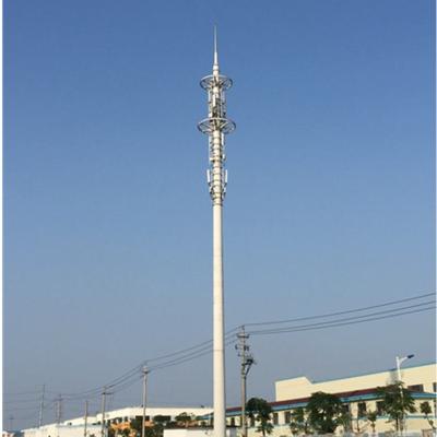 China 35m High Mast Mobile Tower Galvanized Steel Q355 Radio Microwave for sale