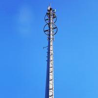 China 5G T Mobile High Mast Tower 30-60M Galvanized Steel Radio Microwave for sale