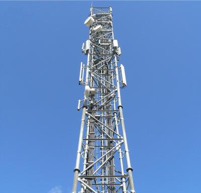 China Q235b Q345b Telecommunication Mobile Cell Tower For Antenna Radio And TV for sale