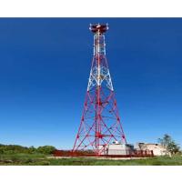 China 4 Legged Steel Lattice Tower Powder Coating Anti Corrosion Treatment for sale