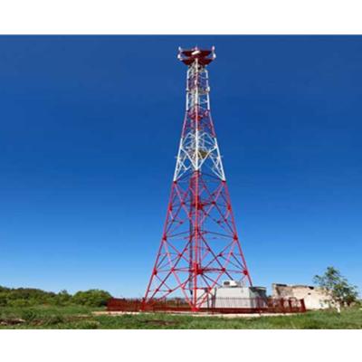 China 4 Legged Steel Lattice Tower Powder Coating Anti Corrosion Treatment for sale