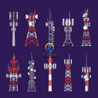 China Galvanized Steel Lattice Tower Anti Corrosion Treatment 20-100M for sale