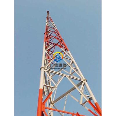 China 45m Galvanized Angle Telecom Steel Tower 3G 4G Wifi GSM Antenna for sale