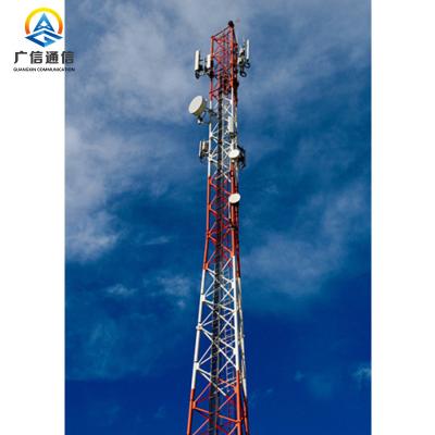 China Signal Transmission Angle Radar Telecom Steel Tower 110M Height for sale