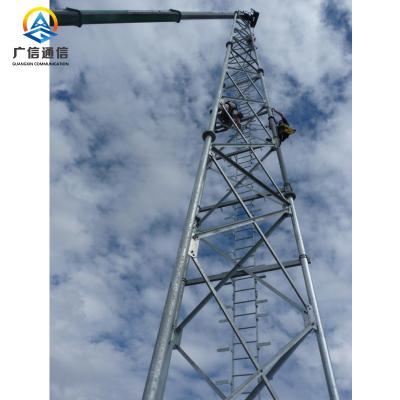 China BS 4360 Galvanized Steel Tower 3 Leg Triangle Free Standing Cell Angle Lattice for sale