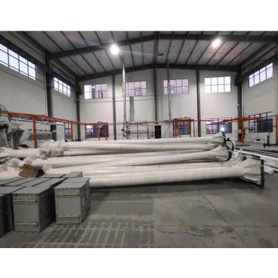 China Solar Power LED Q235B Galvanised Street Light Pole For Public Security CCTV for sale