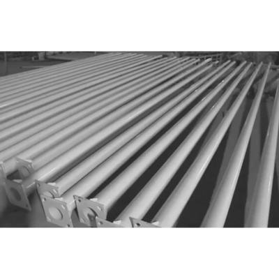 China Cylindrical Galvanized Lamp Post 5m Height Yard Parking Lot Light Poles for sale