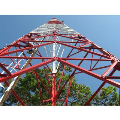 China Angular Telecom Steel Tower GSM With Radio Antennas Tension strength 510Mpa for sale