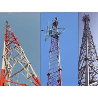 China Communication Angle Steel Telecom Tower With Antenna Mounts for sale