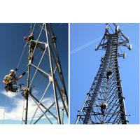 China Anti Fall Wifi Antenna Tower 30m Angular Tubular Hot Dip Galvanization for sale