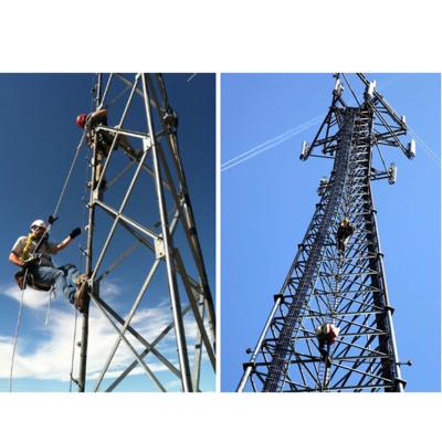 China Anti Fall Wifi Antenna Tower 30m Angular Tubular Hot Dip Galvanization for sale
