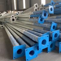 China Outside Galvanized Steel Tubular Poles Q235 Material 10m for sale