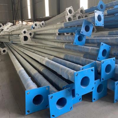 China Outside Galvanized Steel Tubular Poles Q235 Material 10m for sale