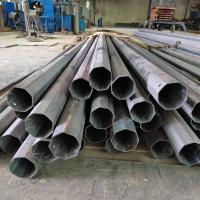 China 3mm Thickness Conical Steel Electric Transmission Pole For Public Security CCTV for sale