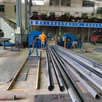 China 15mm Thickness Octagonal Galvanised Street Light Pole For Electric Distribution for sale
