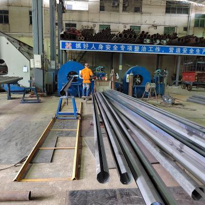 China 15mm Thickness Octagonal Galvanised Street Light Pole For Electric Distribution for sale