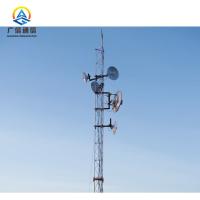 China Galvanized Steel Tubular Guyed Telecommunication Tower Self Supporting for sale