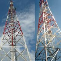 China Angular Steel Telecom Antenna Tower 3 Legs 4 Legs Custom Height for sale