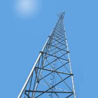 China Triangular 3 Legs Steel Telecom Antenna Tower 20m To 100m Iso9001 for sale