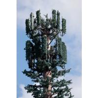 China 30m Monopole Camouflaged Cell Towers 120km/Hr Galvanized Steel Q235B Trunk for sale