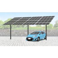 China 10KW Photovoltaic HDG Steel Solar Carport System Canopy Mounting Structure for sale