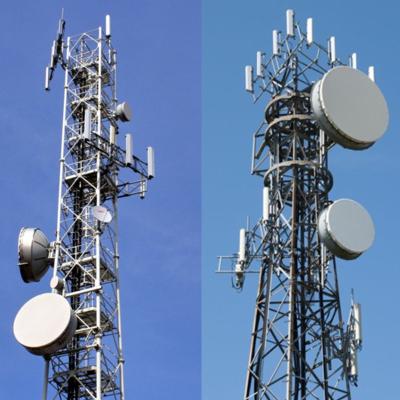 China ASTM A123 Telecommunication Tower Accessories 4 Leg Tubular GSM MW Antenna for sale
