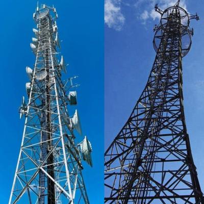 China 3 Leg 4 Leg Angular Antenna Telecommunication Mobile Tower Against Earthquake 8 Grade for sale
