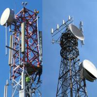 China Arc Welding 50m Telecom Steel Tower Wind Pressure Up  To 220km/H for sale
