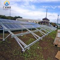 China 3 Meters Solar Panel Support Structure Ground Set Screw Bracket Waterproof Solar Mounting System for sale