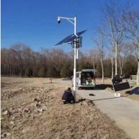 China Hot Dip Galvanization 6m Steel Pole With Surveillance Solar Panel System for sale