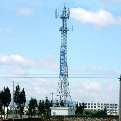 China 60m Self Support Lattice Steel Towers Mast 4 Legged Square Lattice Telecom Tower for sale